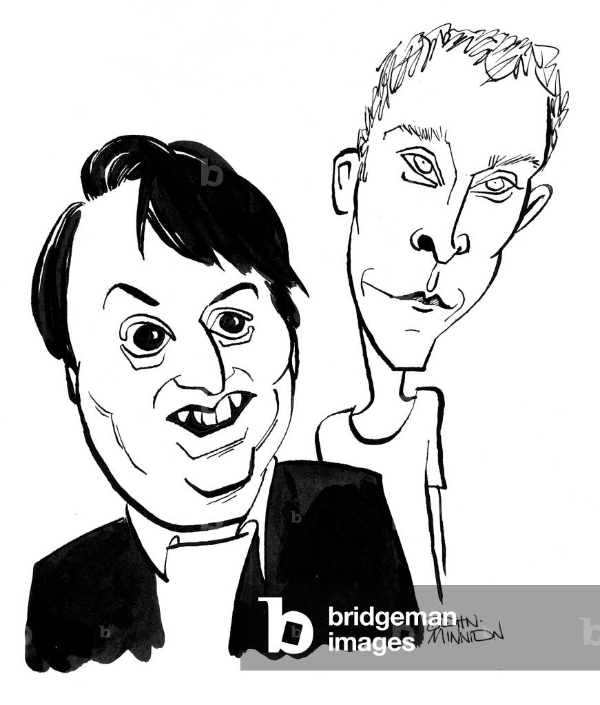 Image of Robert Webb and David Mitchell - caricature by John by Minnion ...