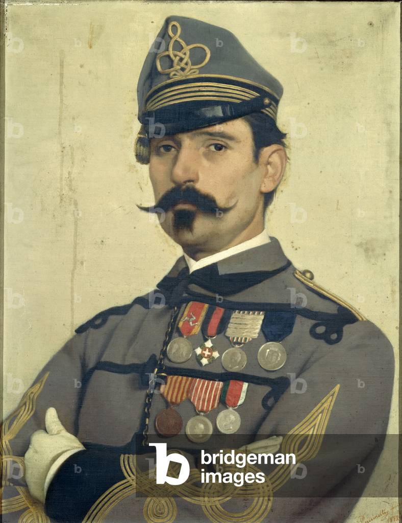 Image of Portrait of Giovanni Maria Damiani wearing Garibaldi's army ...