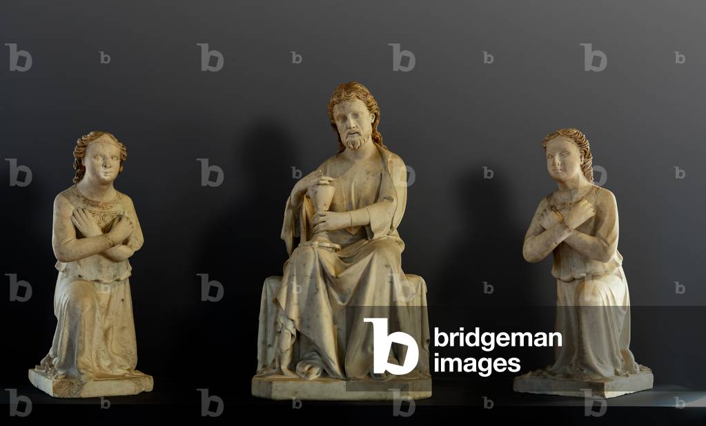 Image of Eucharistic Christ and two angels, from the Duomo, 1347-48 ...