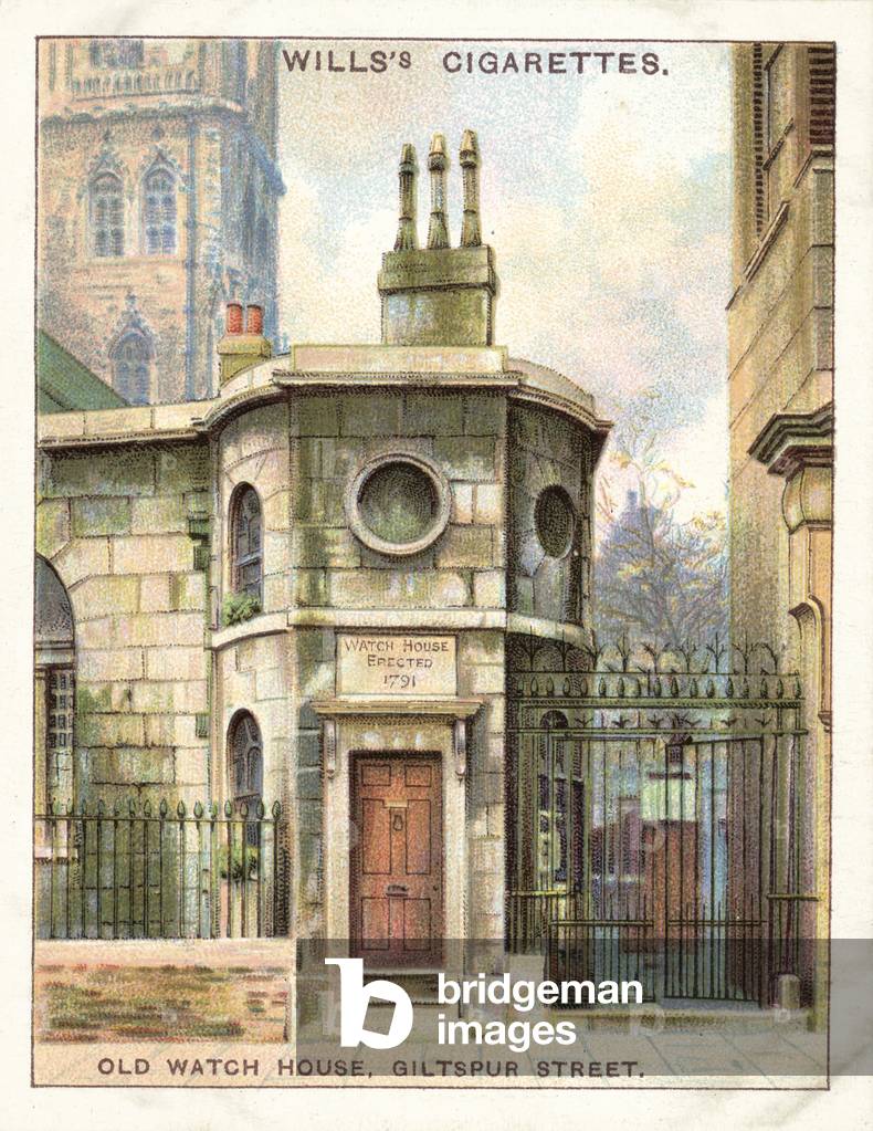Image of Old London, Old Watch House, Giltspur Street (chromolitho) by ...