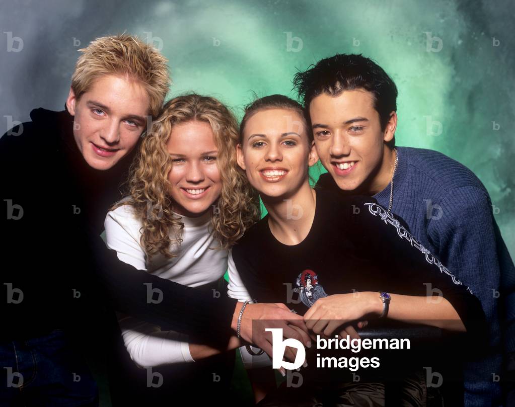 Image of A*Teens (l-r): John Lennevald, Marie Serneholt, Sara Lumholdt ...