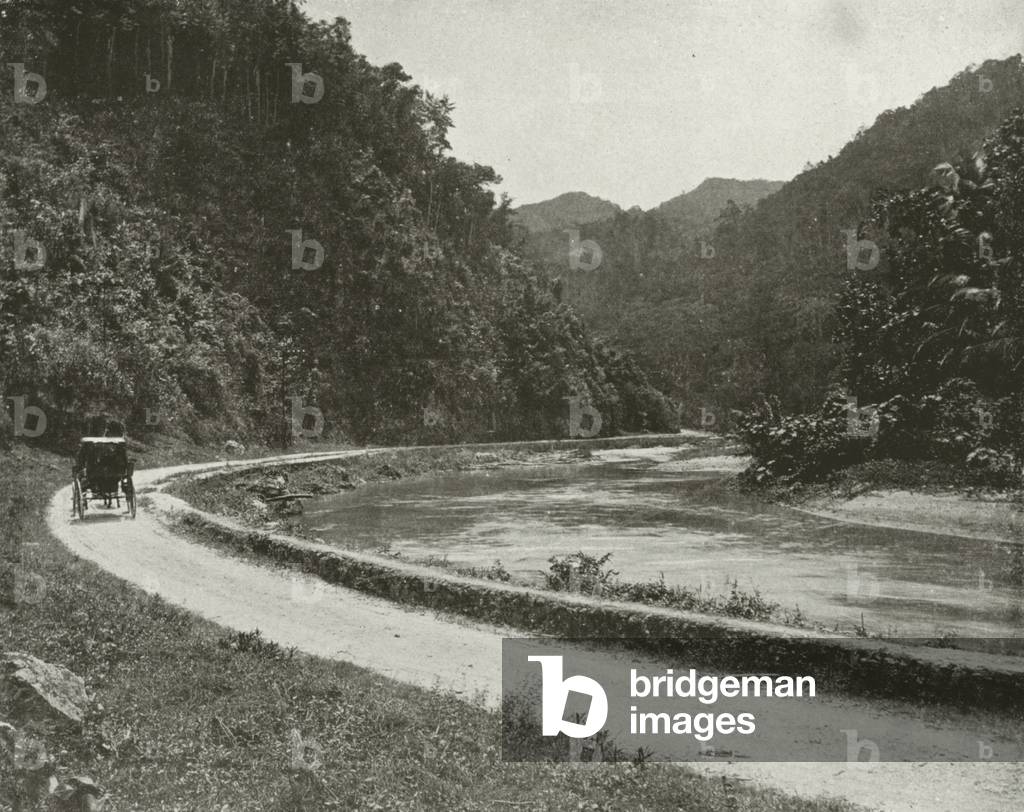 Image of Jamaica: Road to Bog Walk (b/w photo) by English Photographer ...