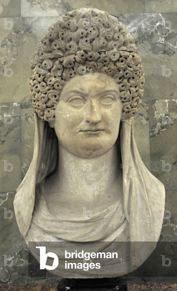 Image of Bust of Domitia Longina, Empress of Rome and Wife to by Roman ...