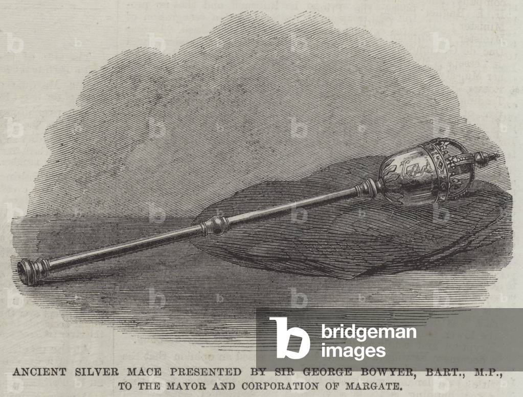 Image of Ancient Silver Mace presented by Sir George Bowyer, Baronet ...