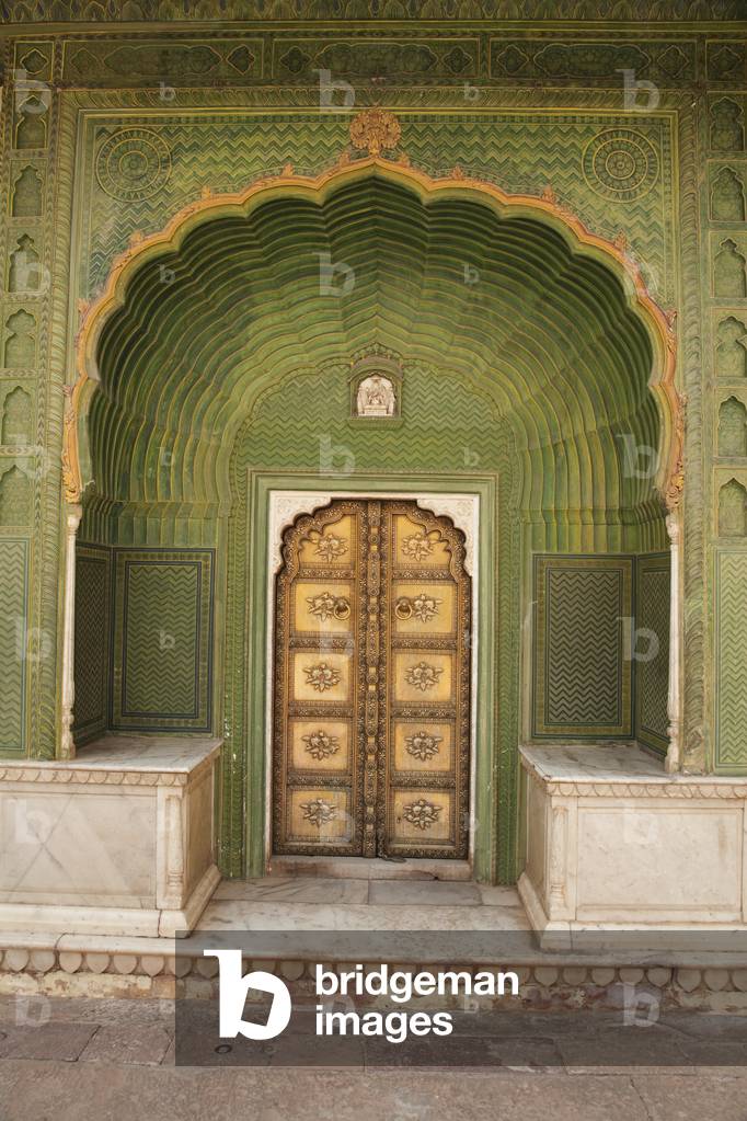 Image of Detail of An Entrance Gate to the Chandra Mahal at