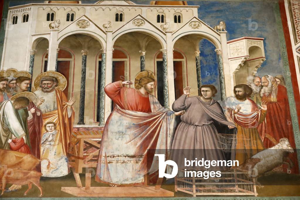 Image of The Scrovegni Chapel. Fresco by Giotto, 14 th century. by ...