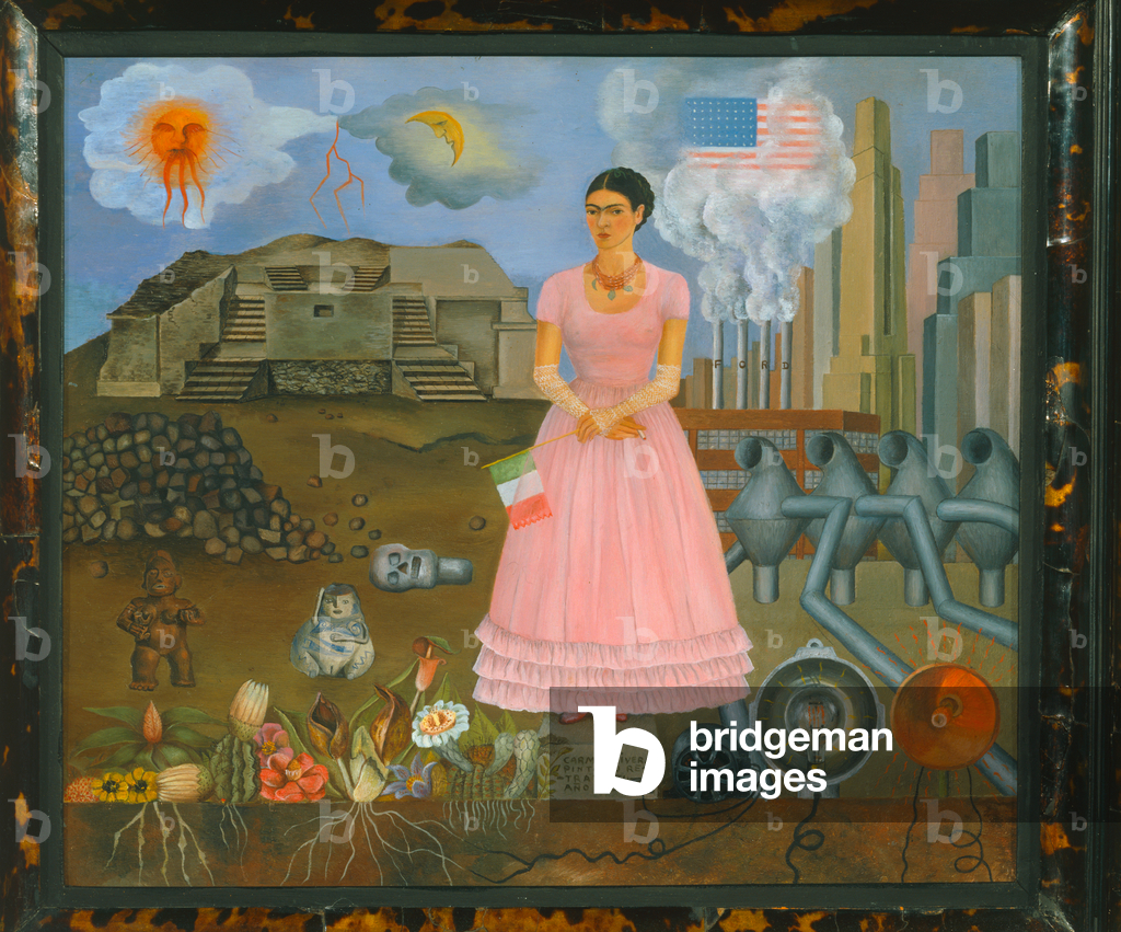 Image of Self-Portrait on the Borderline Between Mexico and the United ...
