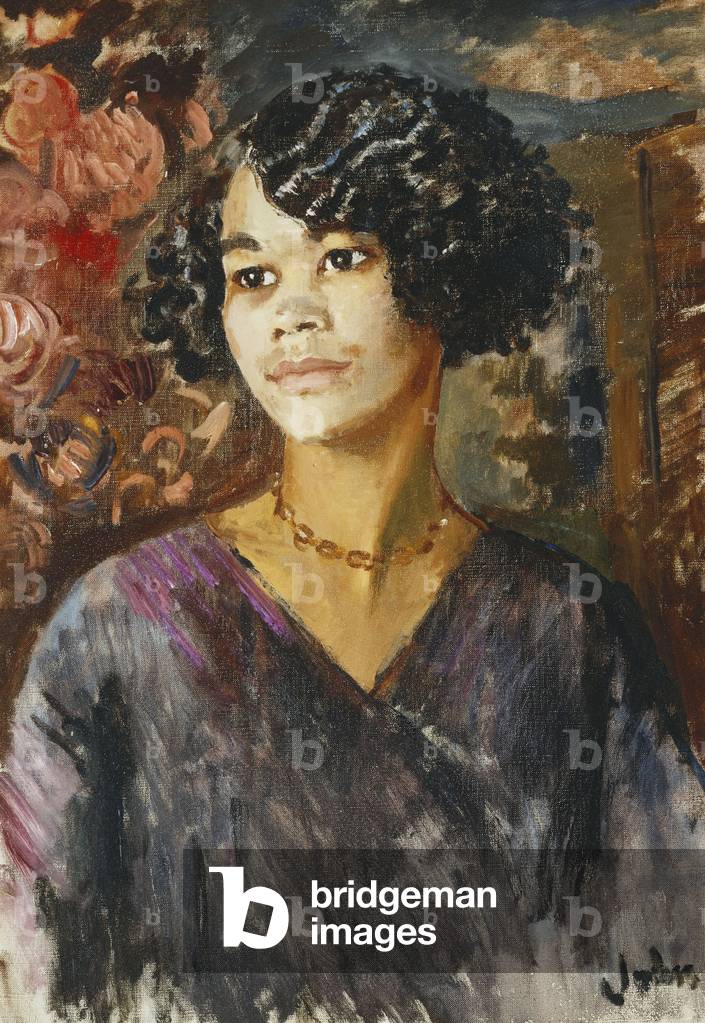 Image of Portrait of a Young Negress, 1937 (oil on canvas) by John ...