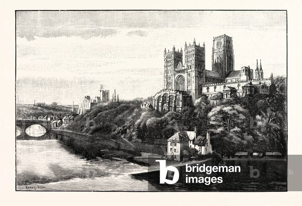 Image of Durham Cathedral and Castle, UK. a City in North