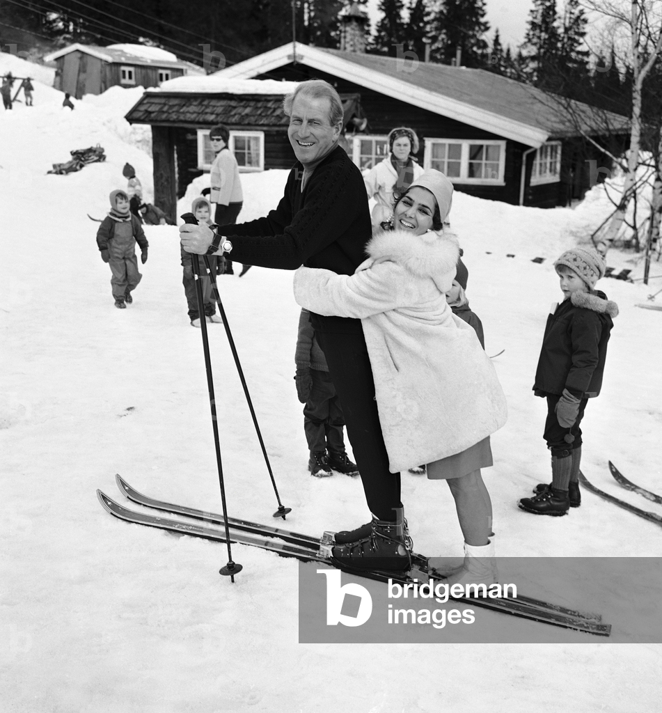 Image of Oslo 25 March 1967. The singer, dancer and actress Raya