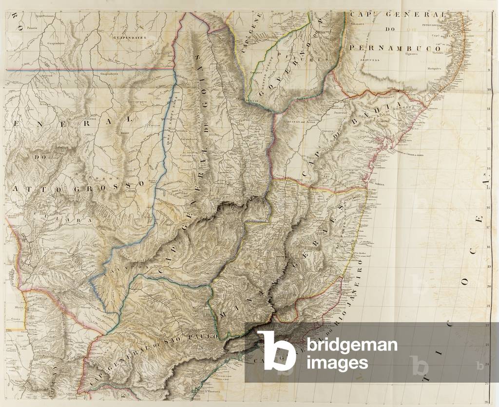 Image of Outlines of the Physical and Political Divisions of South ...