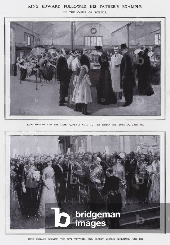 Image of King Edward VII following the example of his father Prince by ...