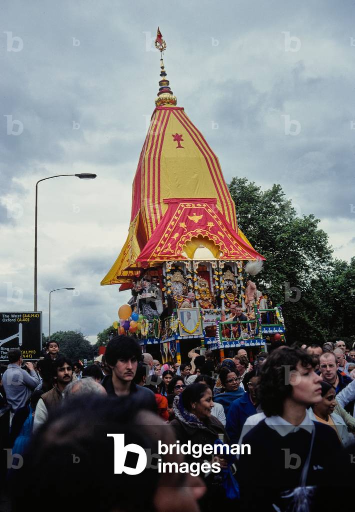 Image of Hare Krishna Ratha Yatra Festival, Procession, London, England ...