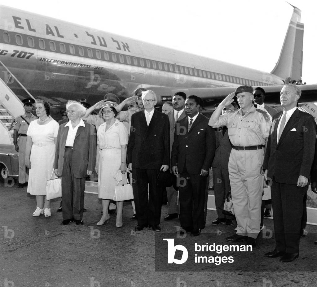 Image of Golda Meir, Israeli Prime Miniter David Ben-Gurion , Israeli ...