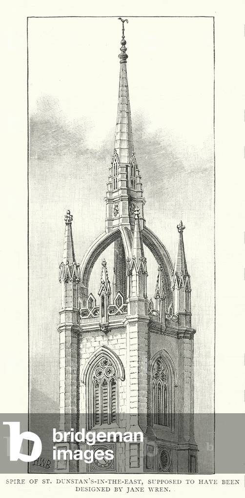 Image of Spire of St Dunstan's-In-The-East, supposed to have been ...