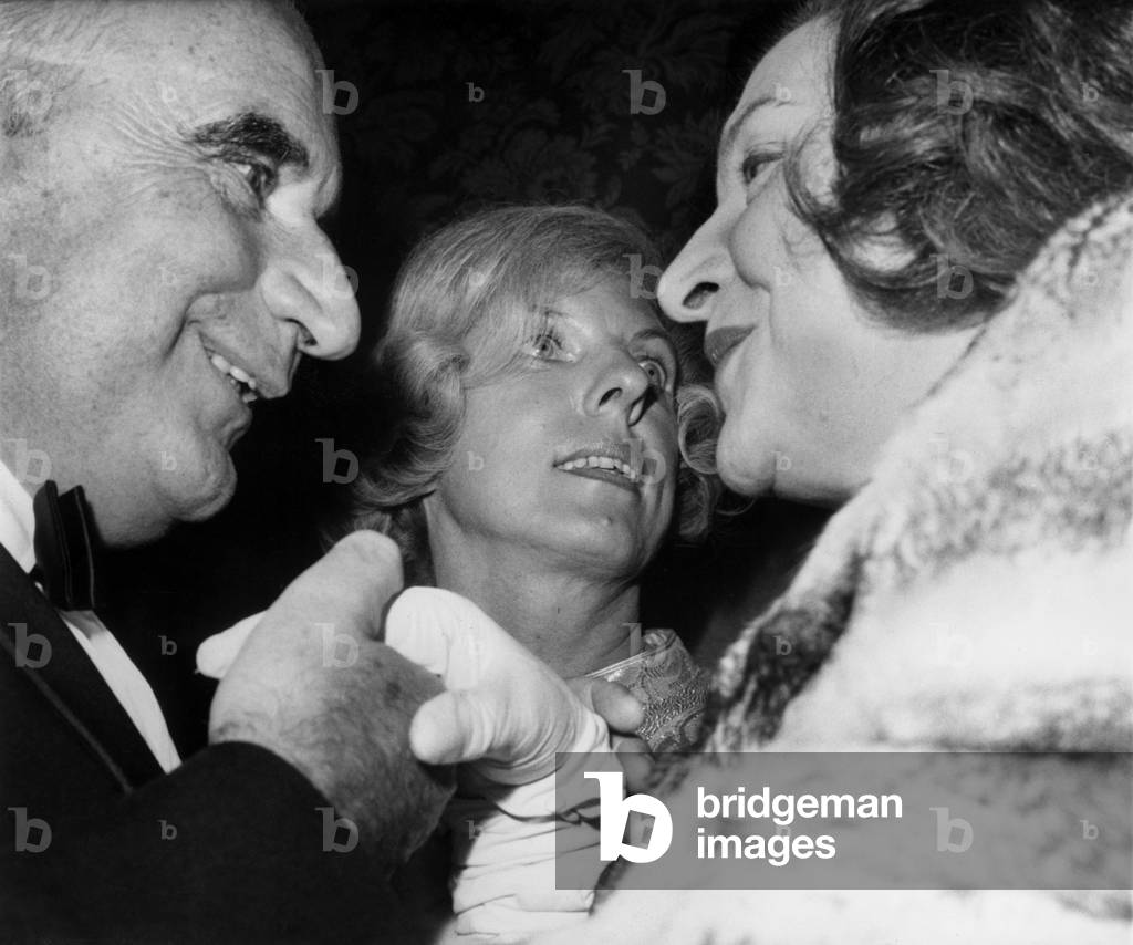 After Gala of "Phedre" at Paris Opera House, Georges Pompidou Kissing ...