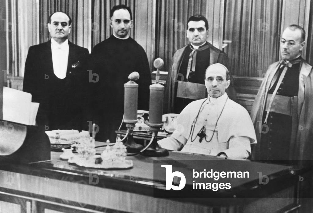 Image of Pope Pius XII made a radio appeal for peace on