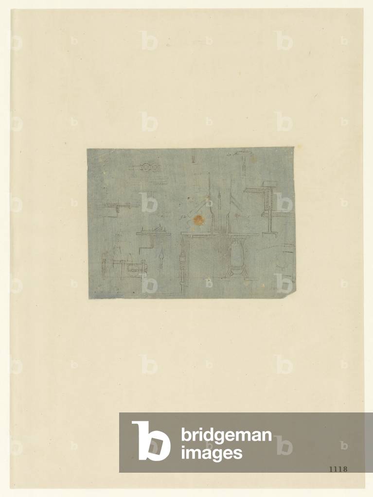 Image of Codex Atlanticus, sheet 1118 recto, 1478-1518 (pen & ink) by ...