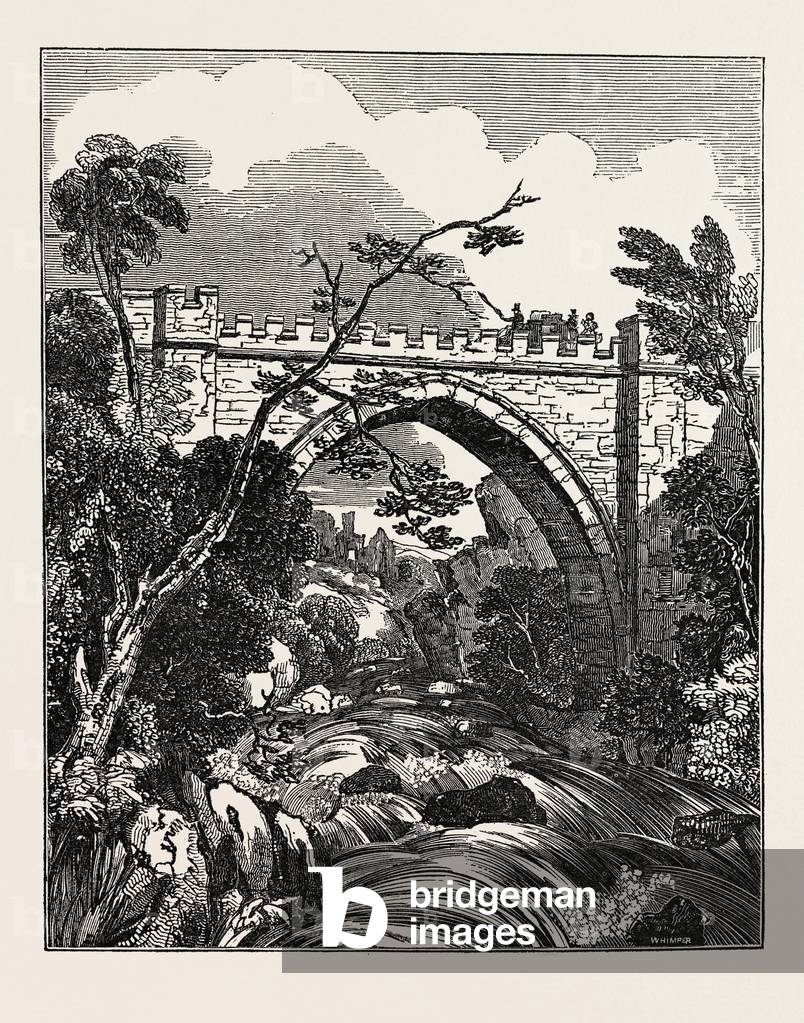 Image of The Abbey Bridge. Rokeby, Yorkshire, UK