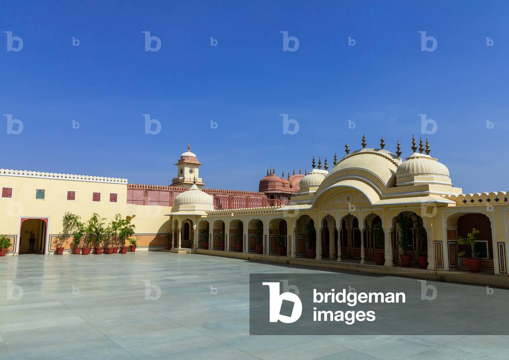 Image of City palace Sarvato Bhadra courtyard, Rajasthan, Jaipur, India ...