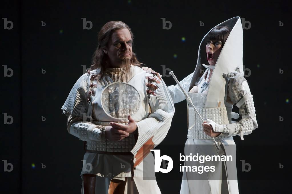 Image of Michael Volle as Wotan and Iris Vermillion as Fricka (photo)