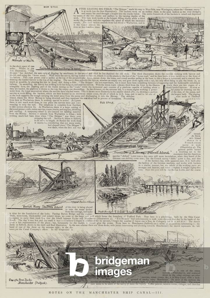 Image of Notes on the Manchester Ship Canal, III (engraving) by ...