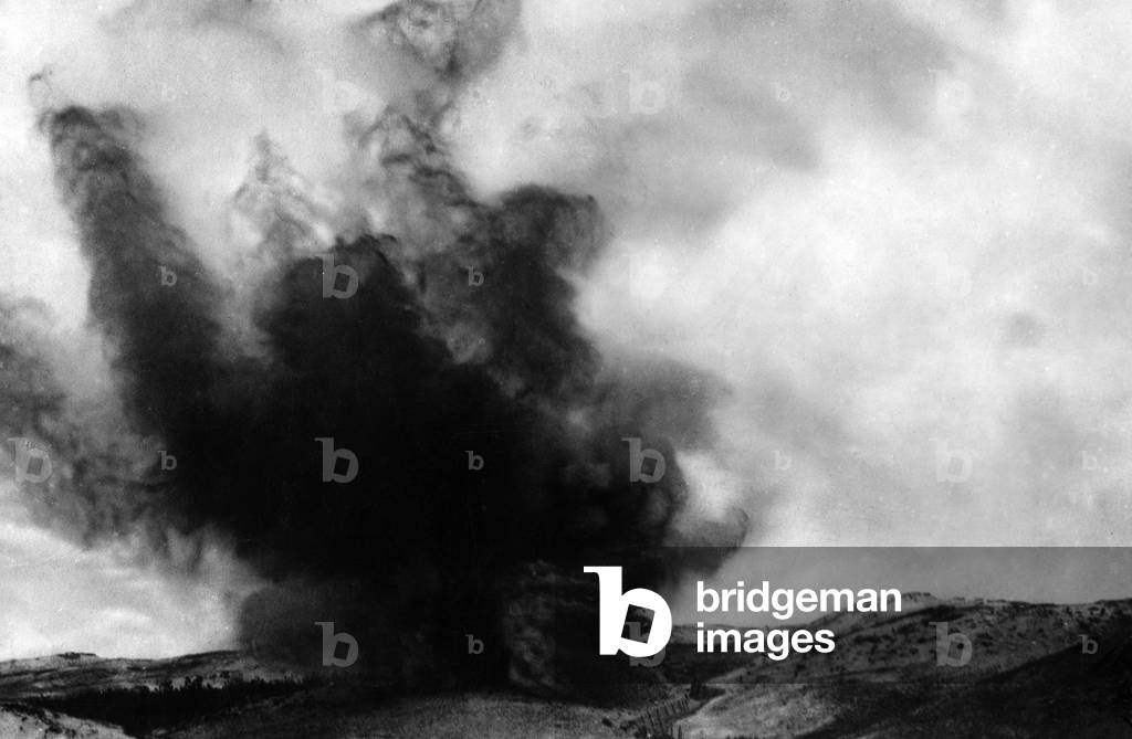 Image of Impact of a shell during the Battle of Tannenberg, 1914