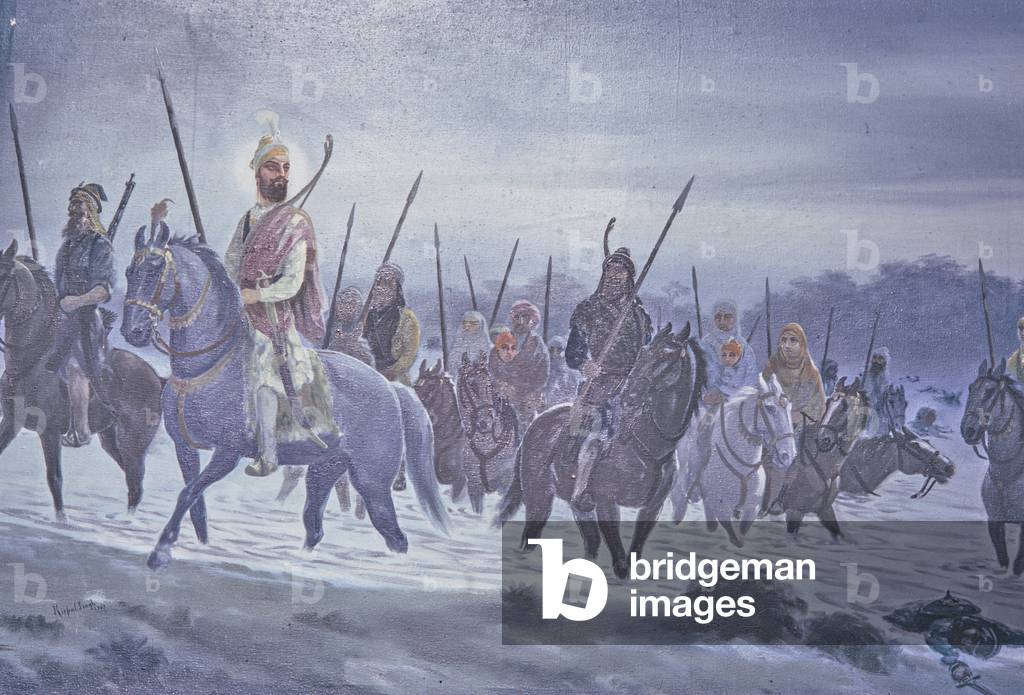 Image of Battle of Anandpur, Guru Gobind Singh, GGS Bhavan, Punjab ...