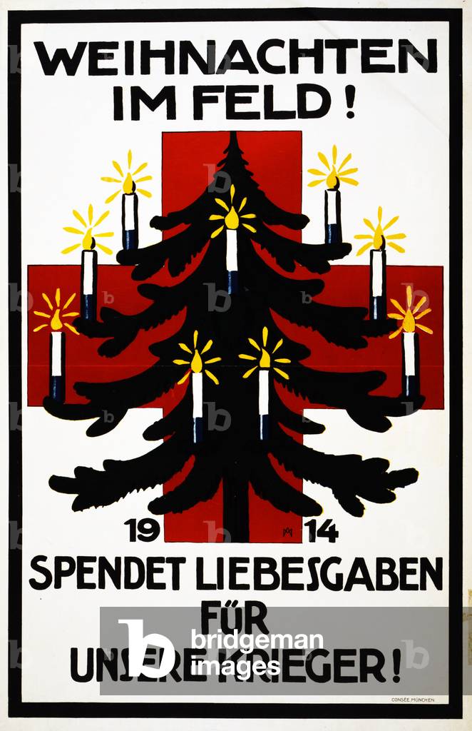 Image of German graphic artist. World war One German propaganda poster ...