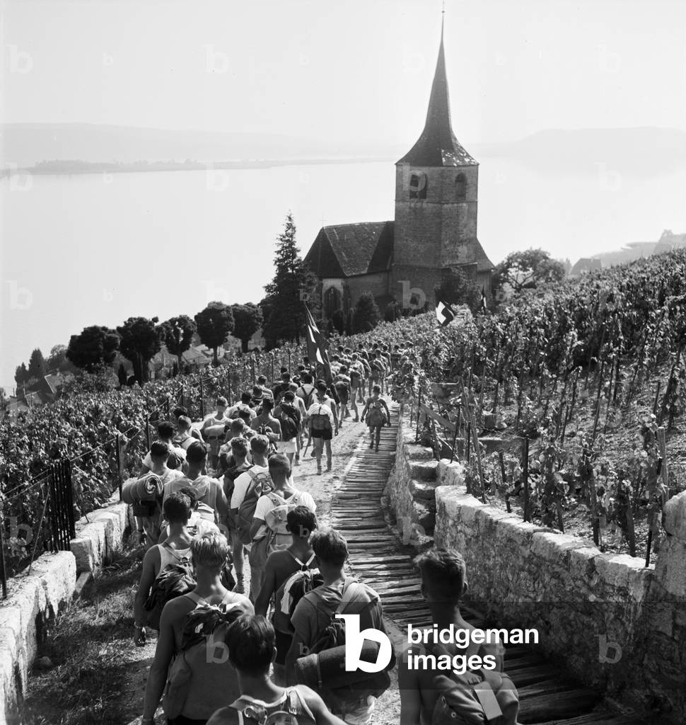 Image of Switzerland World War Ii Preliminary Classes, 1942 (b/w photo)