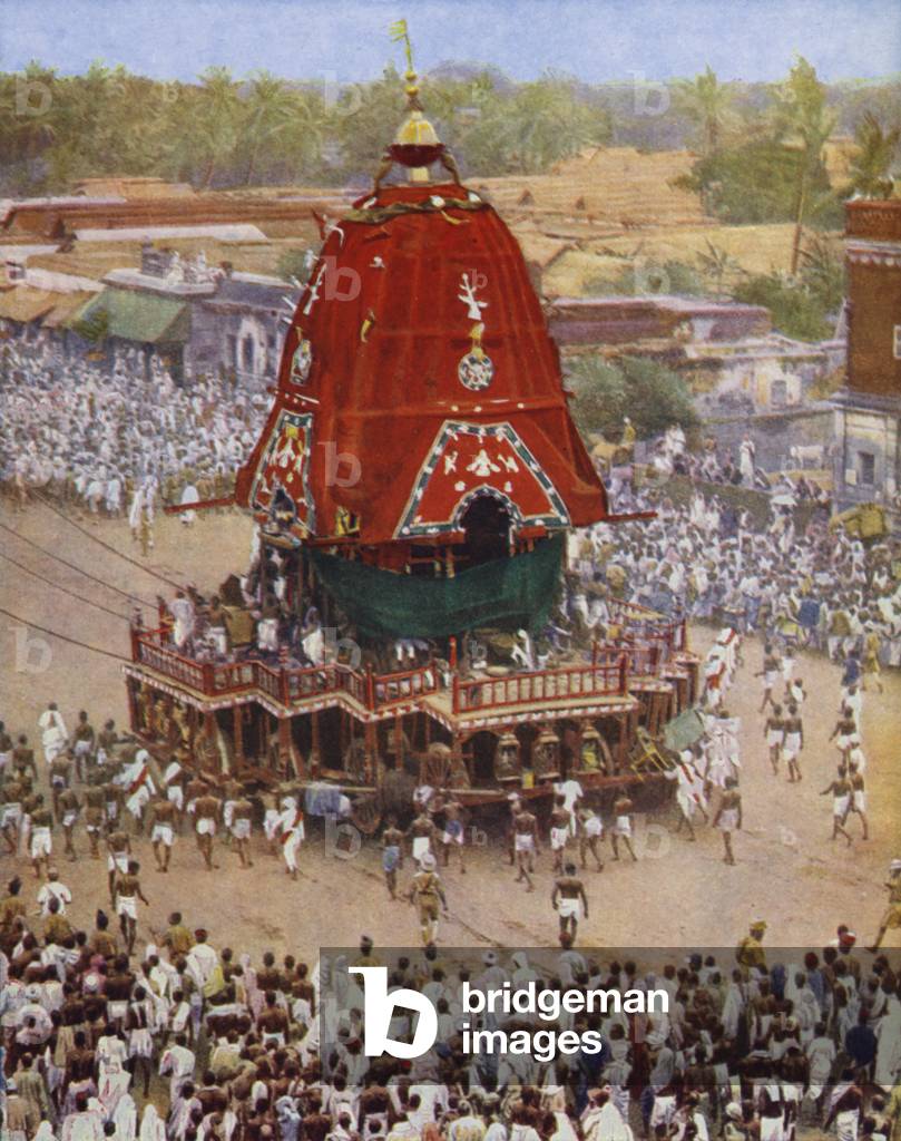 Image of Massive car of the Hindu god Juggernaut, Lord of the by ...