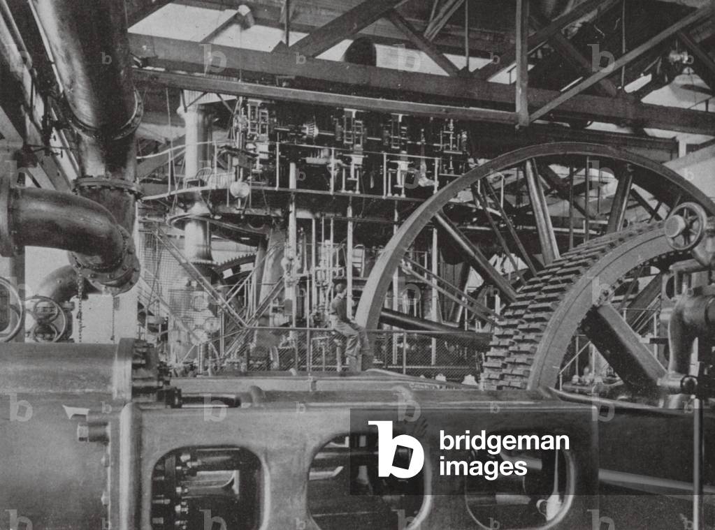 Image of Calumet and Hecla Copper Mining Engine, Largest Land Engine in ...