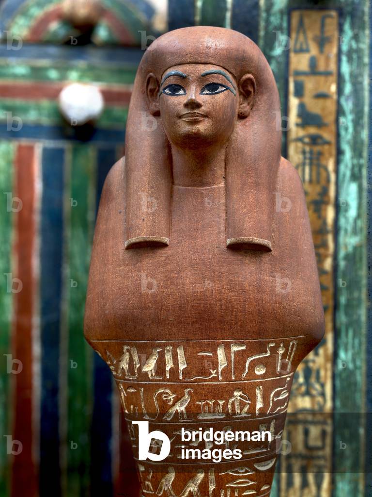 Image of shabtis and shabti boxes by Egyptian School