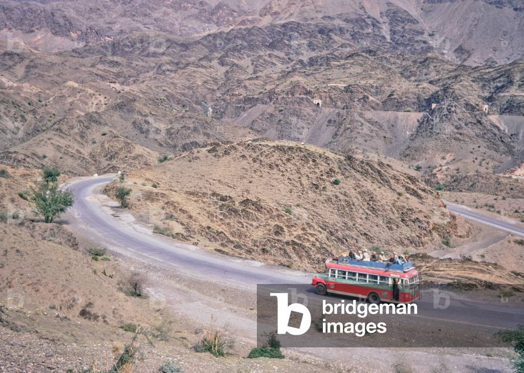 Image of Bus of Pathans, Khyber Pass, Pakistan, 1969 (photo)