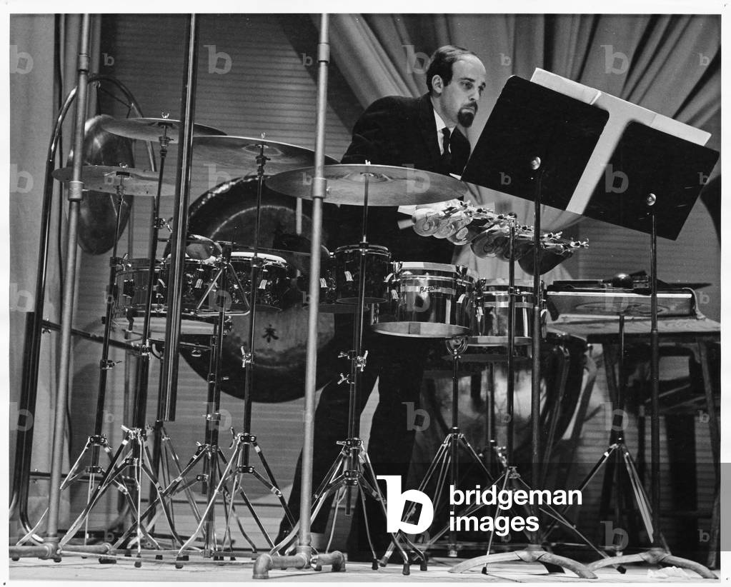 Image of Edward Burnham, percussionist, c