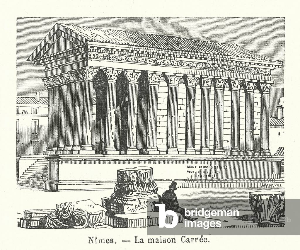 Maison Carree Drawing