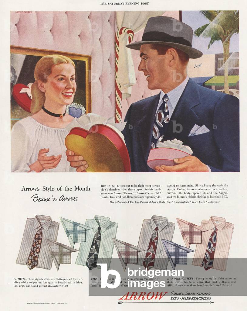 Image of Arrow Magazine, advert, USA, 1940s