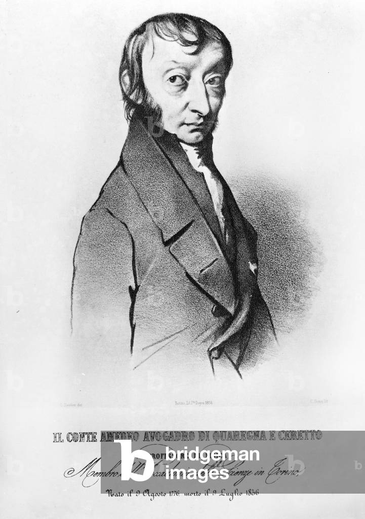 Image of Portrait of Amedeo Avogadro, 19th Century (carving)