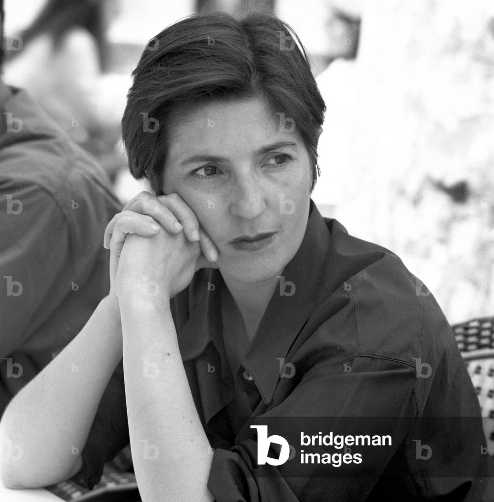 Image of Christine Angot, 1993 (b/w photo)
