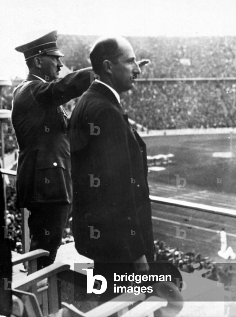Image of Adolf Hitler performing the nazi salute from the official ...