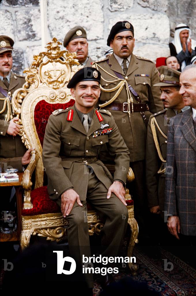King Hussein of Jordan, Bethlehem, West Bank, c.1958 (photo)
