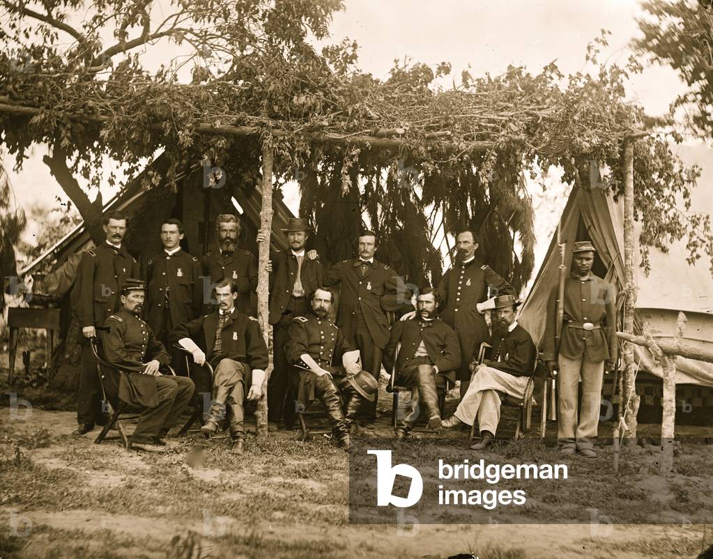 Image Of Gen Edward Ferrero And Staff 1864 Photo