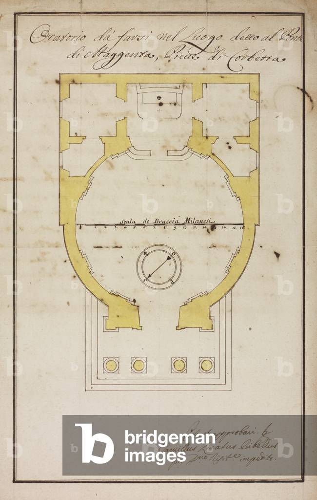 Image of Design for Oratory of Blessed Virgin Mary, Ponte Vecchio, Magenta,