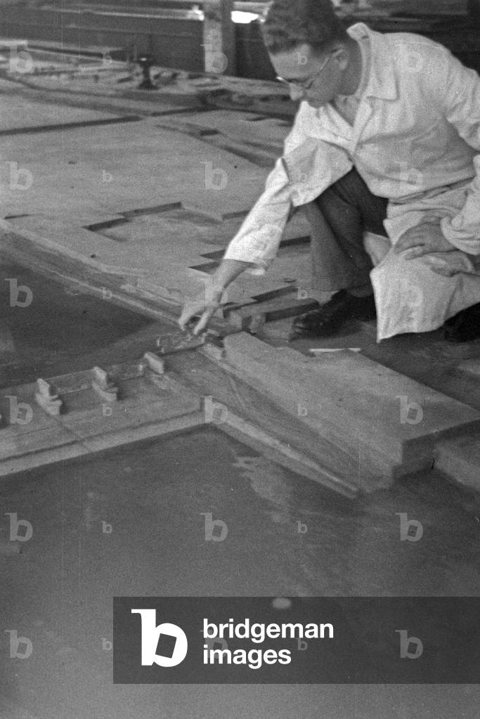 Image of At the river engineering laboratory at Karlsruhe a model of