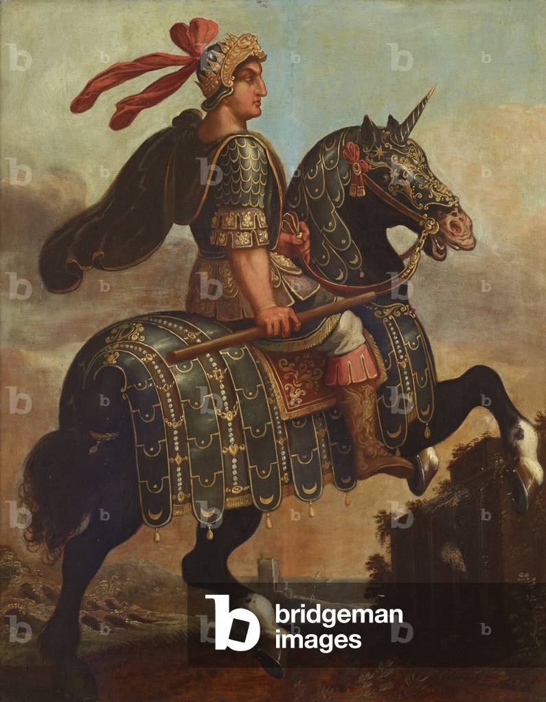 Image of Nero, Roman Emperor (oil on panel) by Tempesta, Antonio (1555 ...