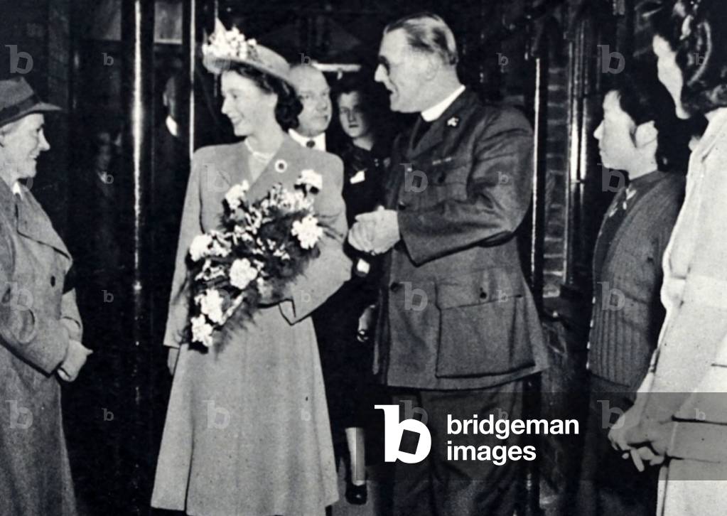 Image of Princess Elizabeth II at the opening of a new church