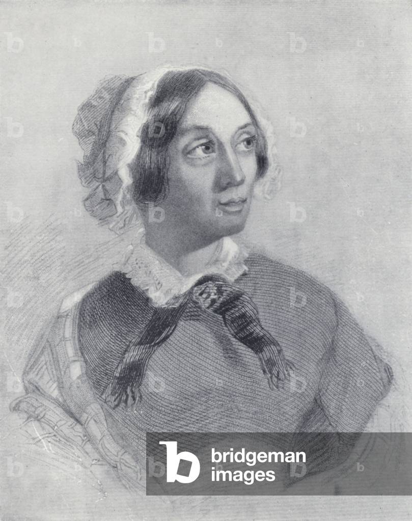 Image of Mary Howitt (b/w photo) by English Photographer, (19th century)