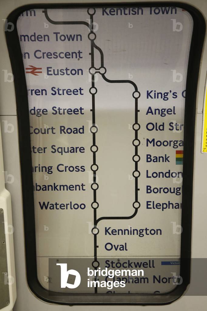 Image of Map of stations of the London underground on the northern
