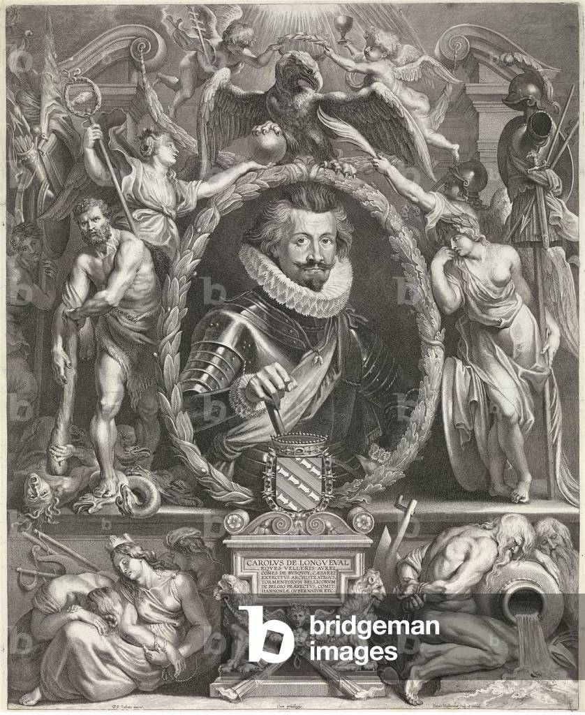 Image of Charles Bonaventure de Longueval, 1621 (engraving) by Rubens ...