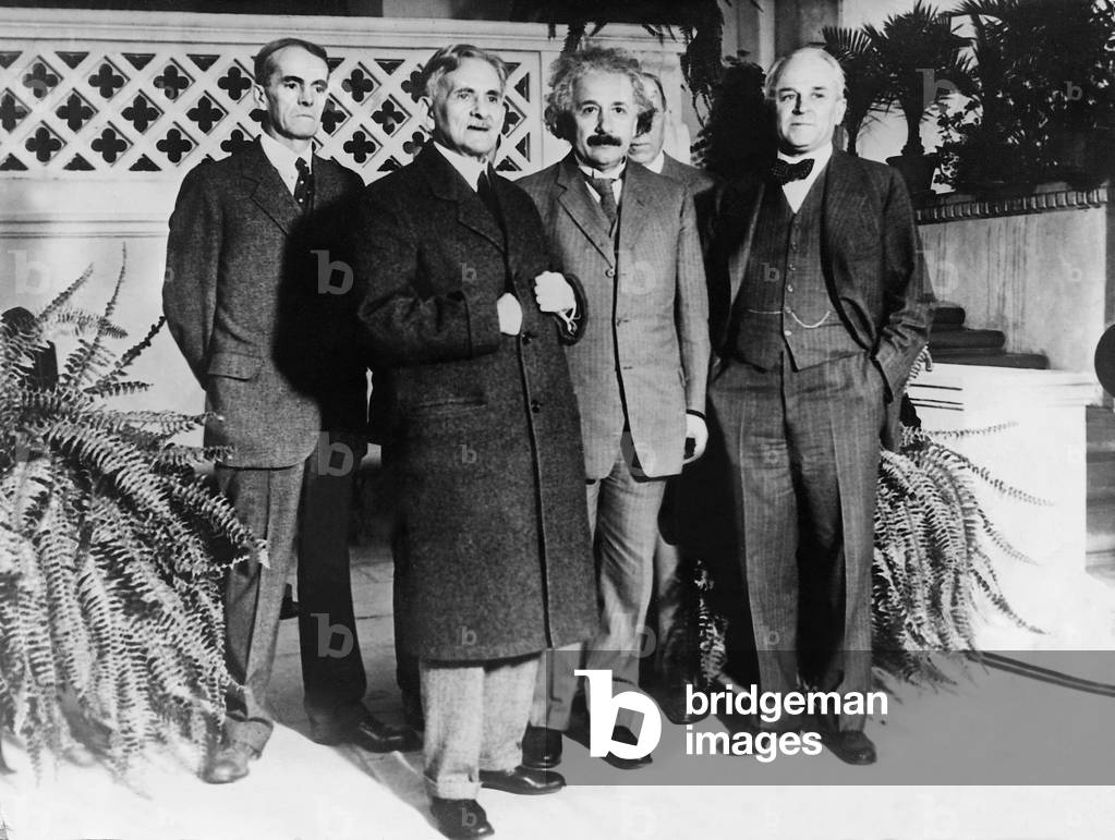 Image of Walter S. Adams, Albert A. Michelson, Albert Einstein and Robert